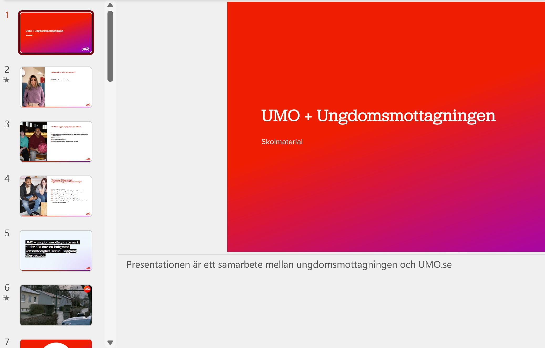 Powerpoint presentation - Umo